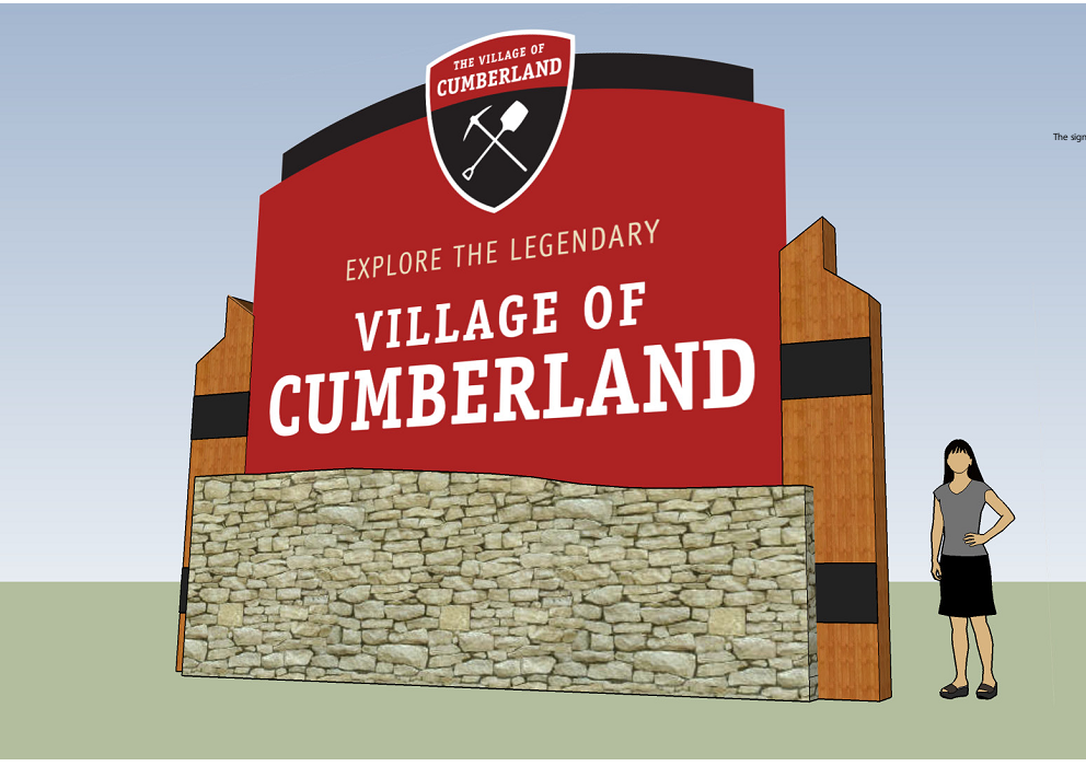 Highway Entrance Sign – The Village of Cumberland